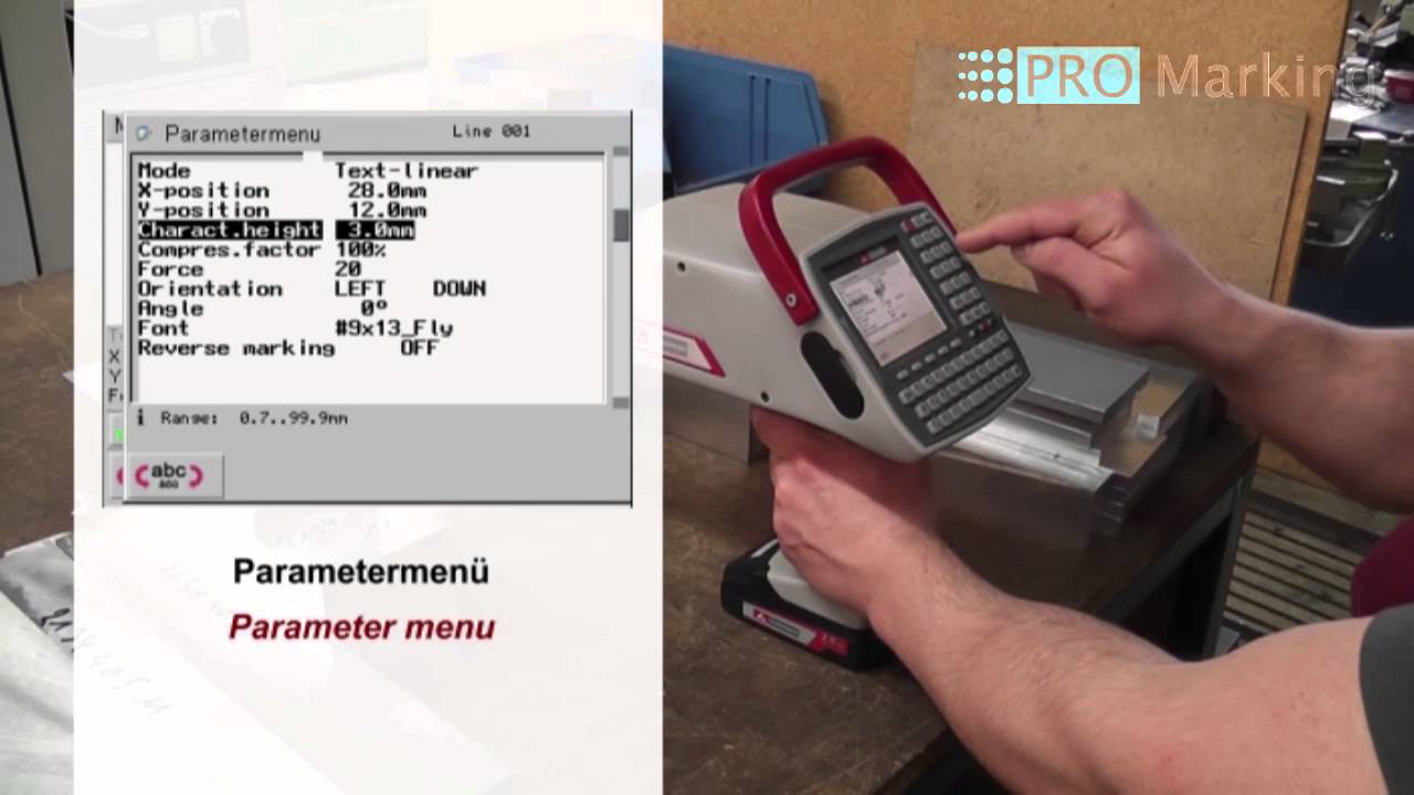 PROMARKING MARCADORA PORTATIL BATERIA FLYMARKER Mini - YouTube