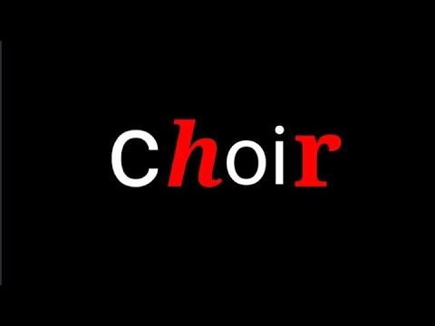 Choir meaning with correct prenounciation . - YouTube