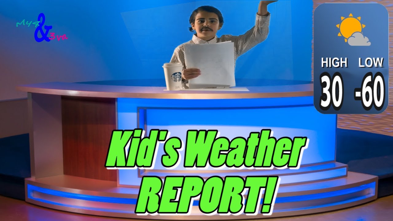 Kids weather assignment My4 & 3va news - YouTube