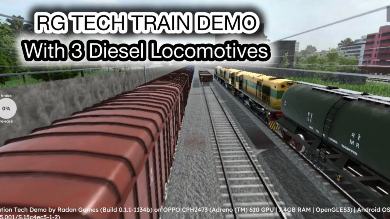 RG TECH TRAIN DEMO With 3 Diesel Locomotive Railway Yard To Kalyan JN ...
