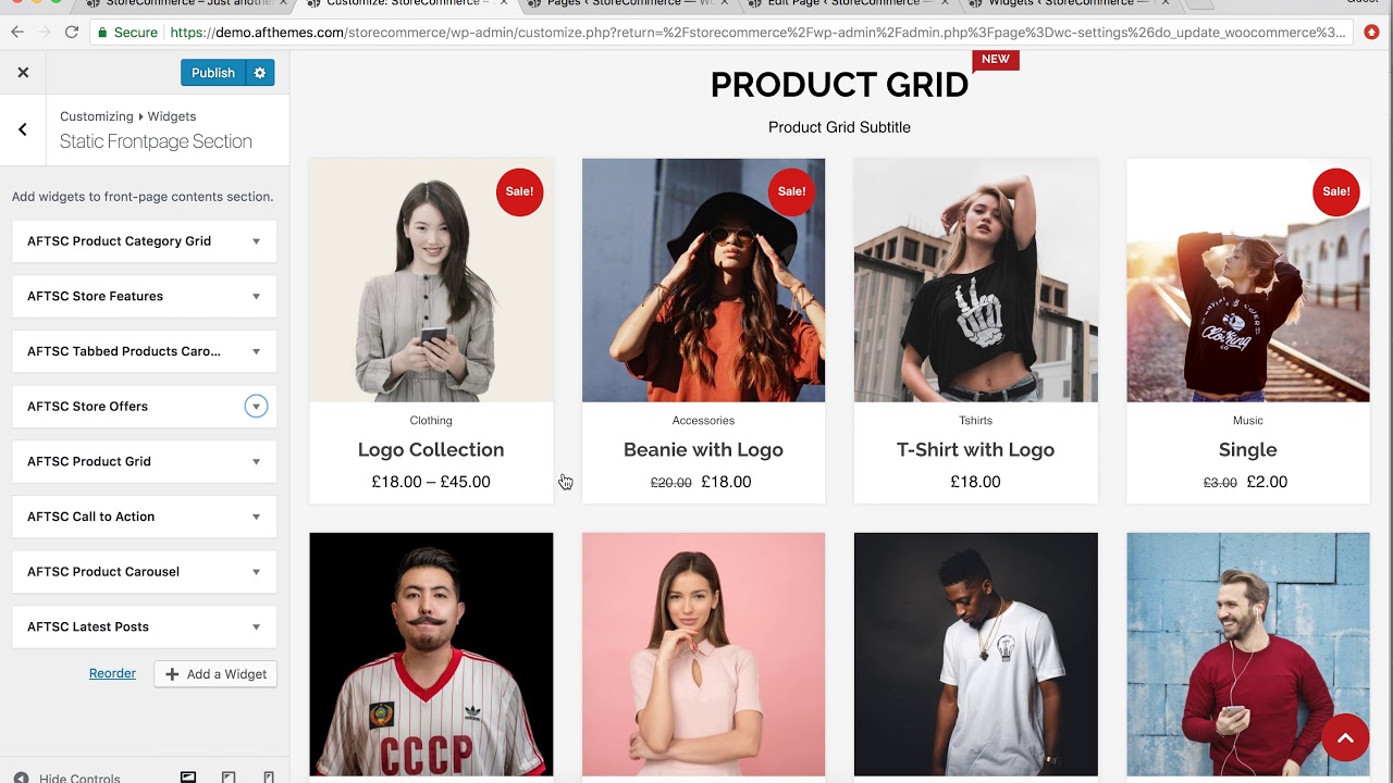 StoreCommerce -- Widget Areas and Widgets Overview - YouTube