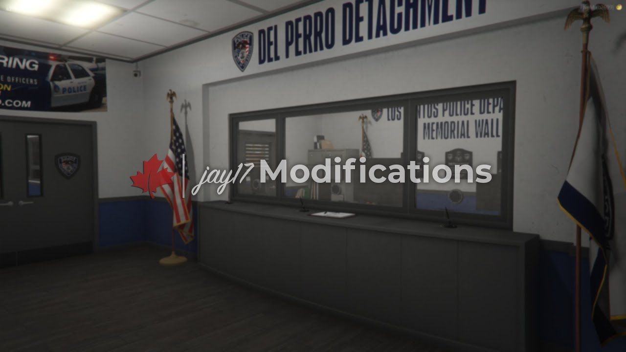 GTA V - Del Perro Police Station (FiveM MLO) - YouTube