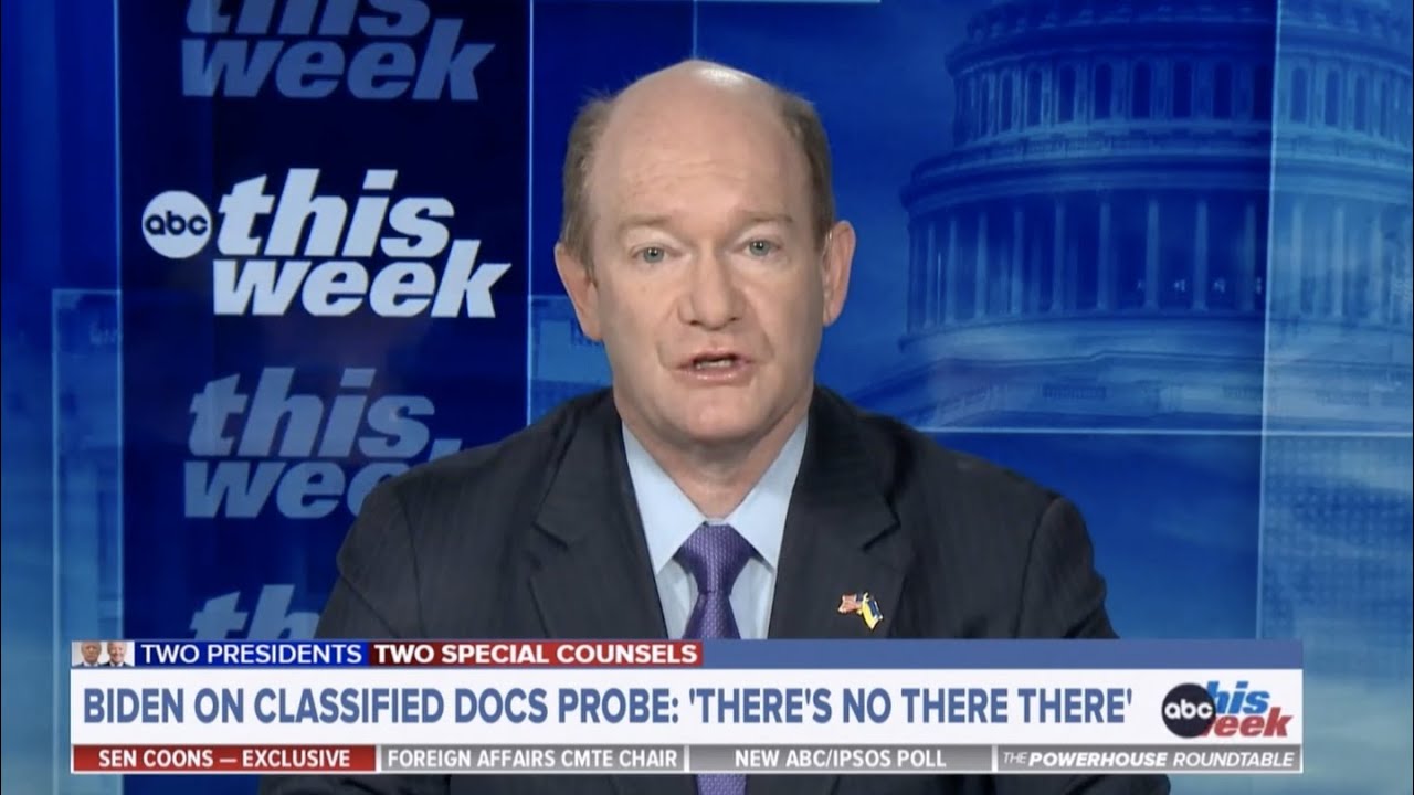 Sen. Coons on This Week with Martha Raddatz, Sunday, January 22, 2023 ...