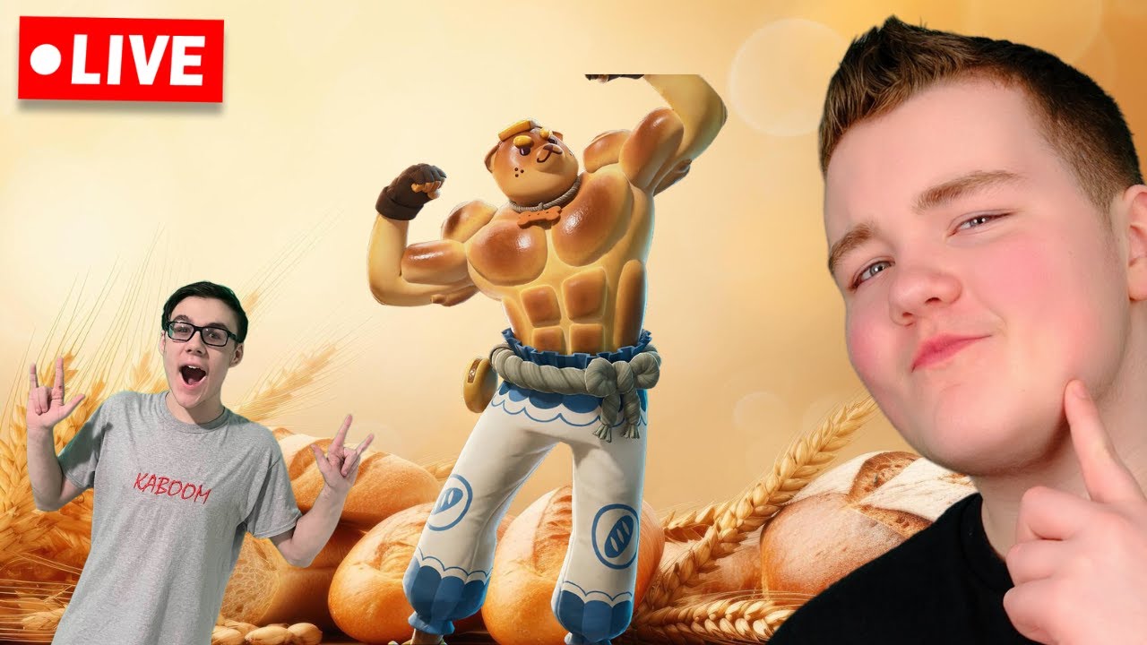 New Fortnite Bread Skin!!! Live: Calzone's Gaming!!! - YouTube