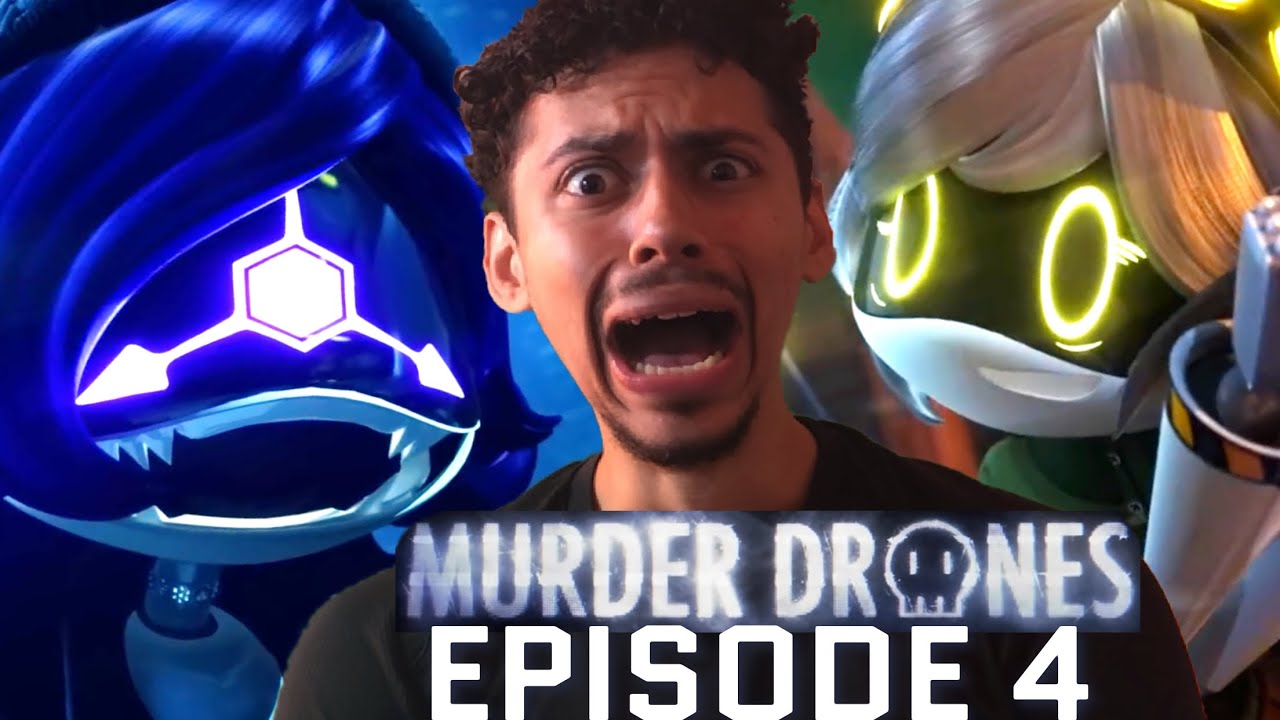 ZOMBIE DRONE UZI! | MURDER DRONES - Episodes 4: Cabin Fever REACTION ...