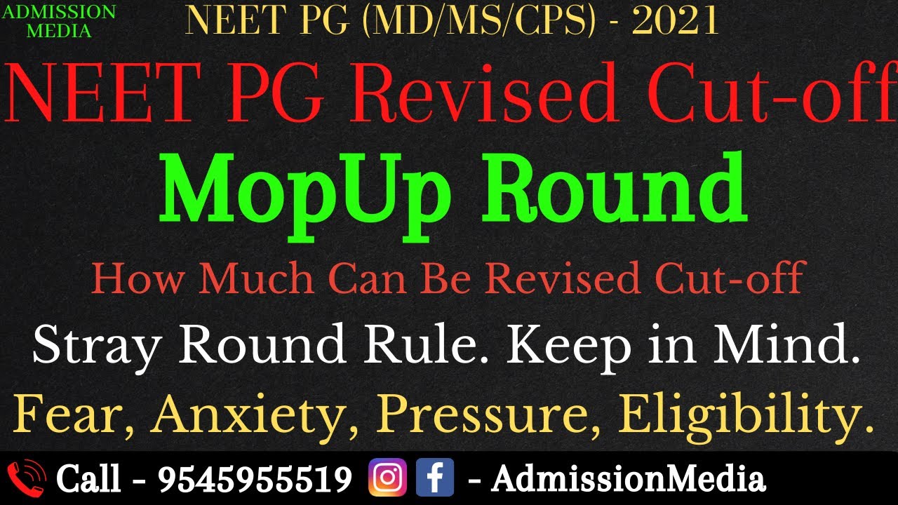 NEET PG 2021 | NEET PG Revised Cut-off | Expected Revised Cutoff ...