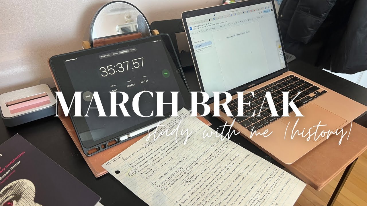 MARCH BREAK Study With Me | Camille Elle - YouTube