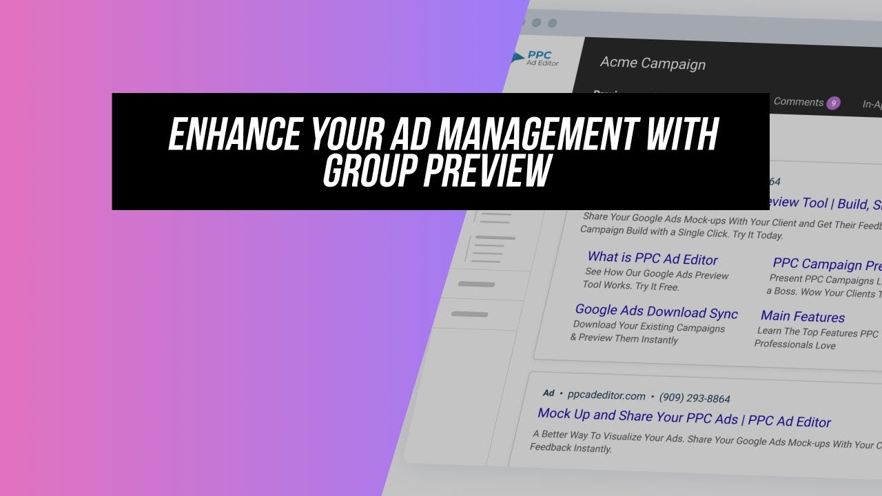 Improve Your Ad Management With Group Preview Feature In PPC Ad Editor ...