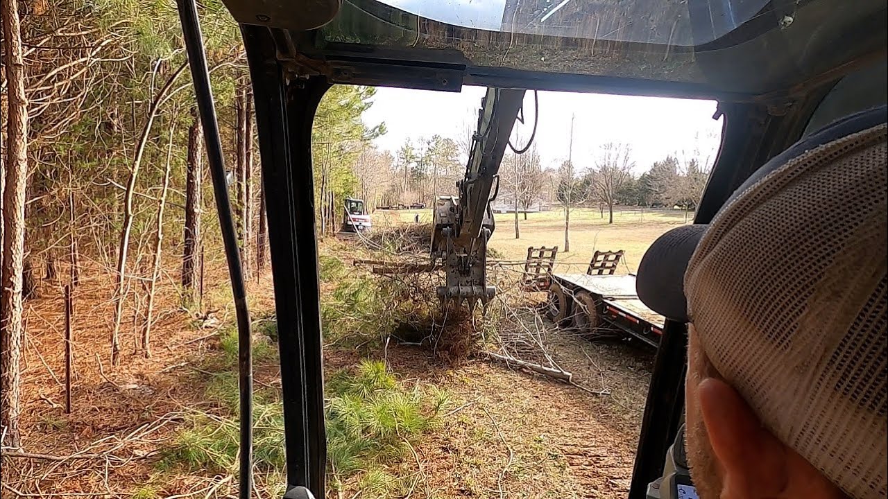 Trimming up a Fence Line - YouTube