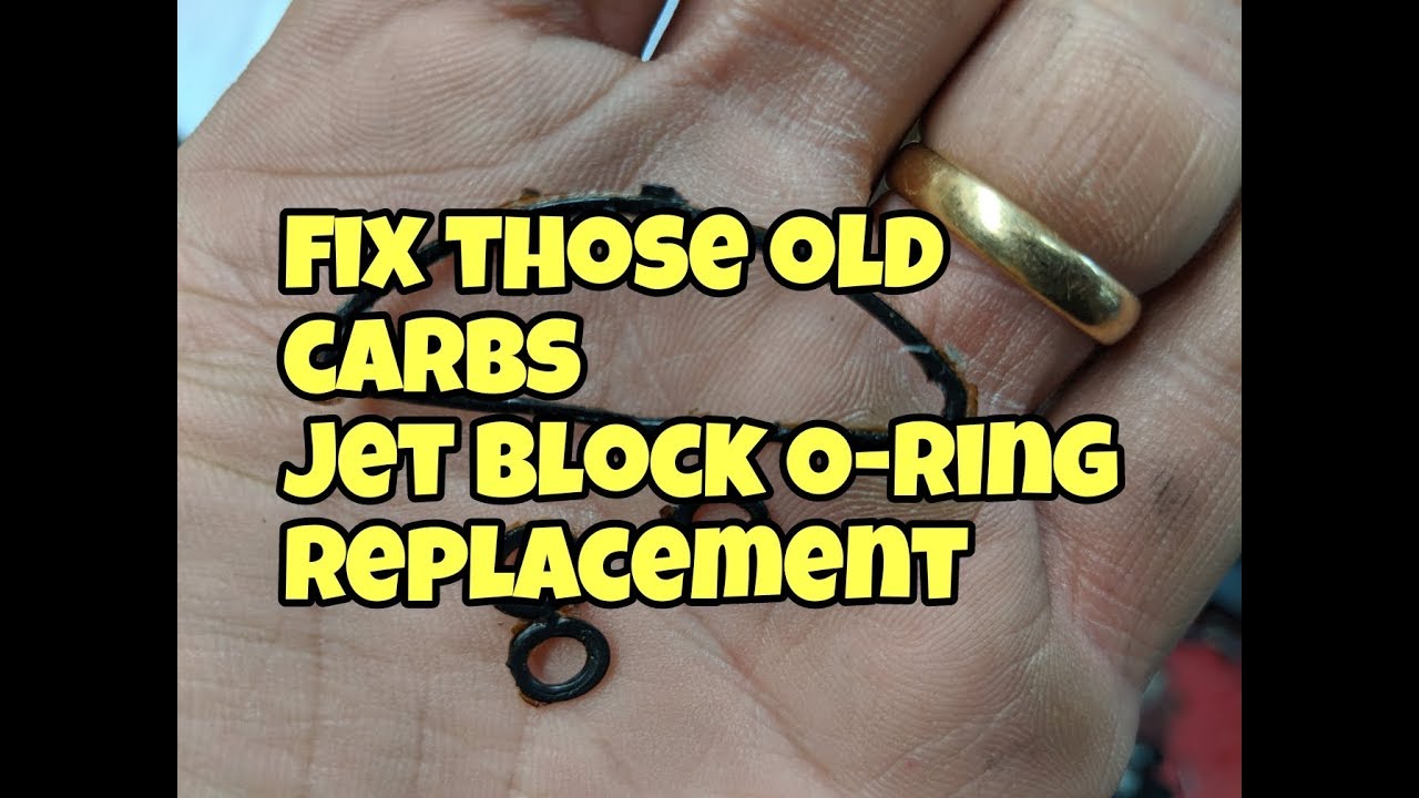 Keihin jet block O-Ring replacement - YouTube