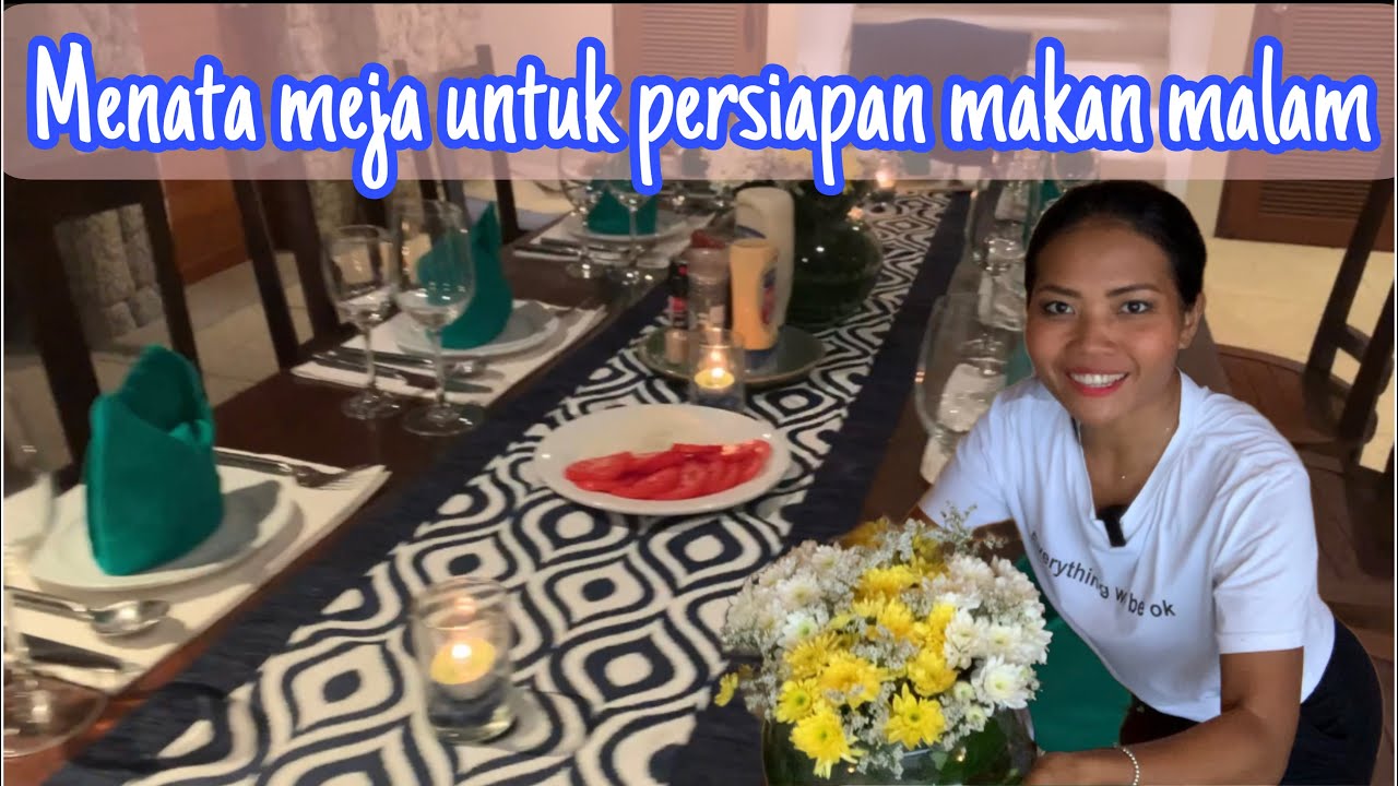 Cara menata meja makan Di rumah - YouTube