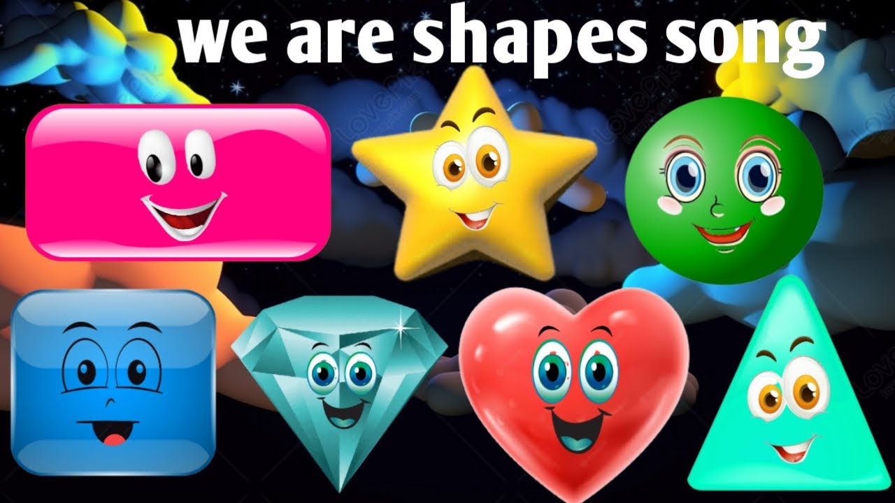 shapes song | shapes rhymes | we are shapes | Nursery Rhymes ...