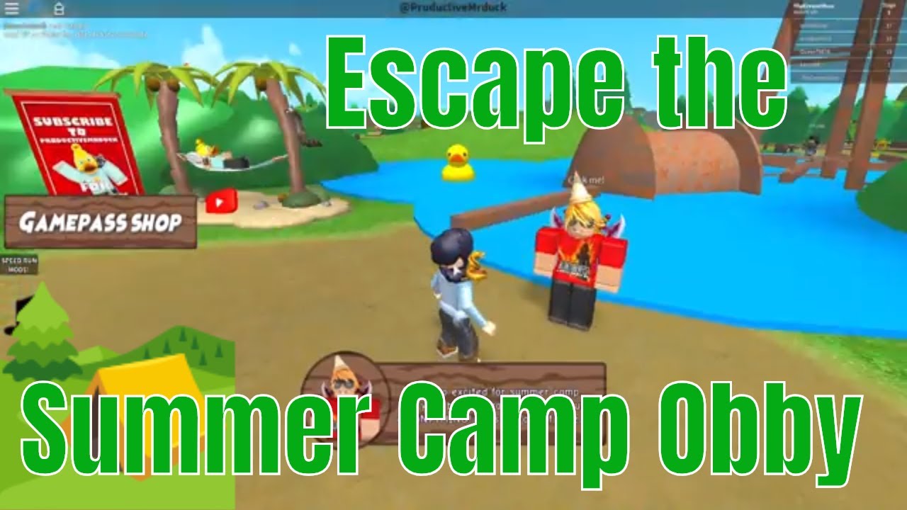 Escape the Summer Camp Obby - YouTube