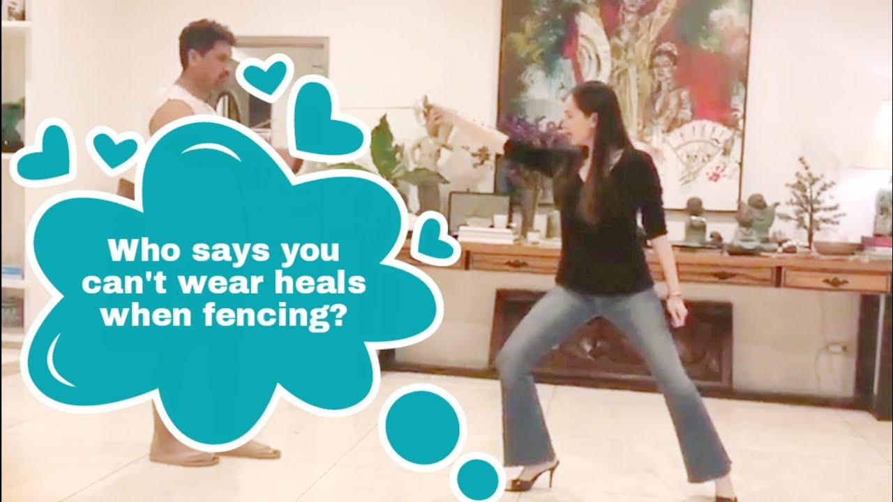 LUCY TORRES-GOMEZ FENCING IN STILETTOS - YouTube
