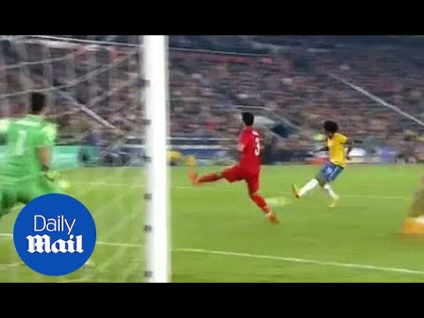 Turkey 0-4 Brazil: Willian goal (archive) - Daily Mail