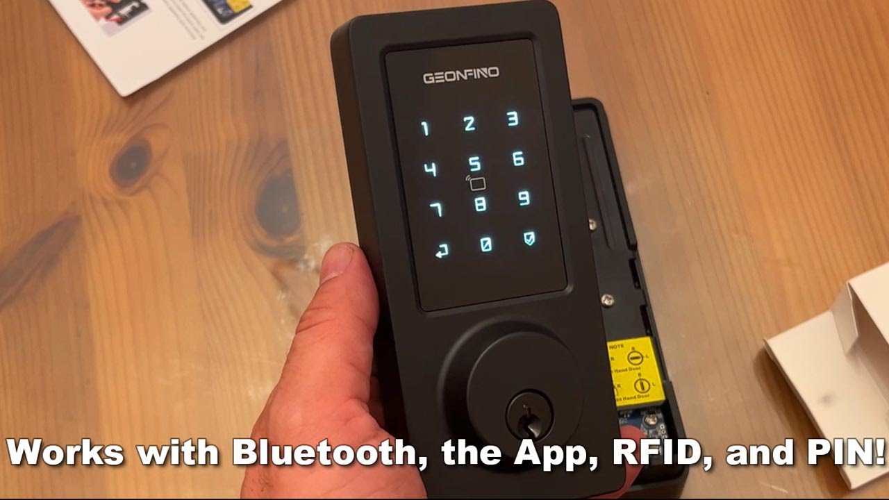 Keyless Entry Door Lock - Smart Deadbolt Lock with Bluetooth App - YouTube