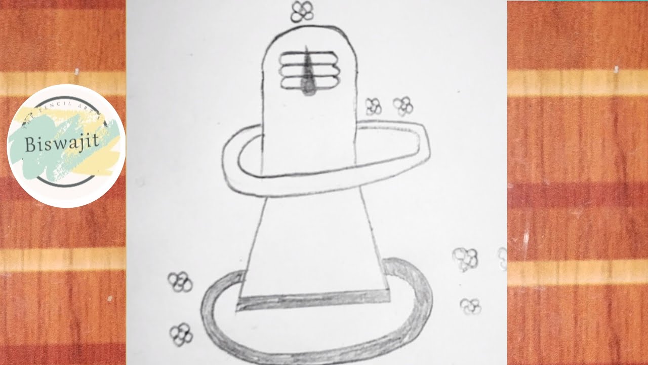 Shivlingam easy pencil drawing | pencil drawing for beginners | sivan ...