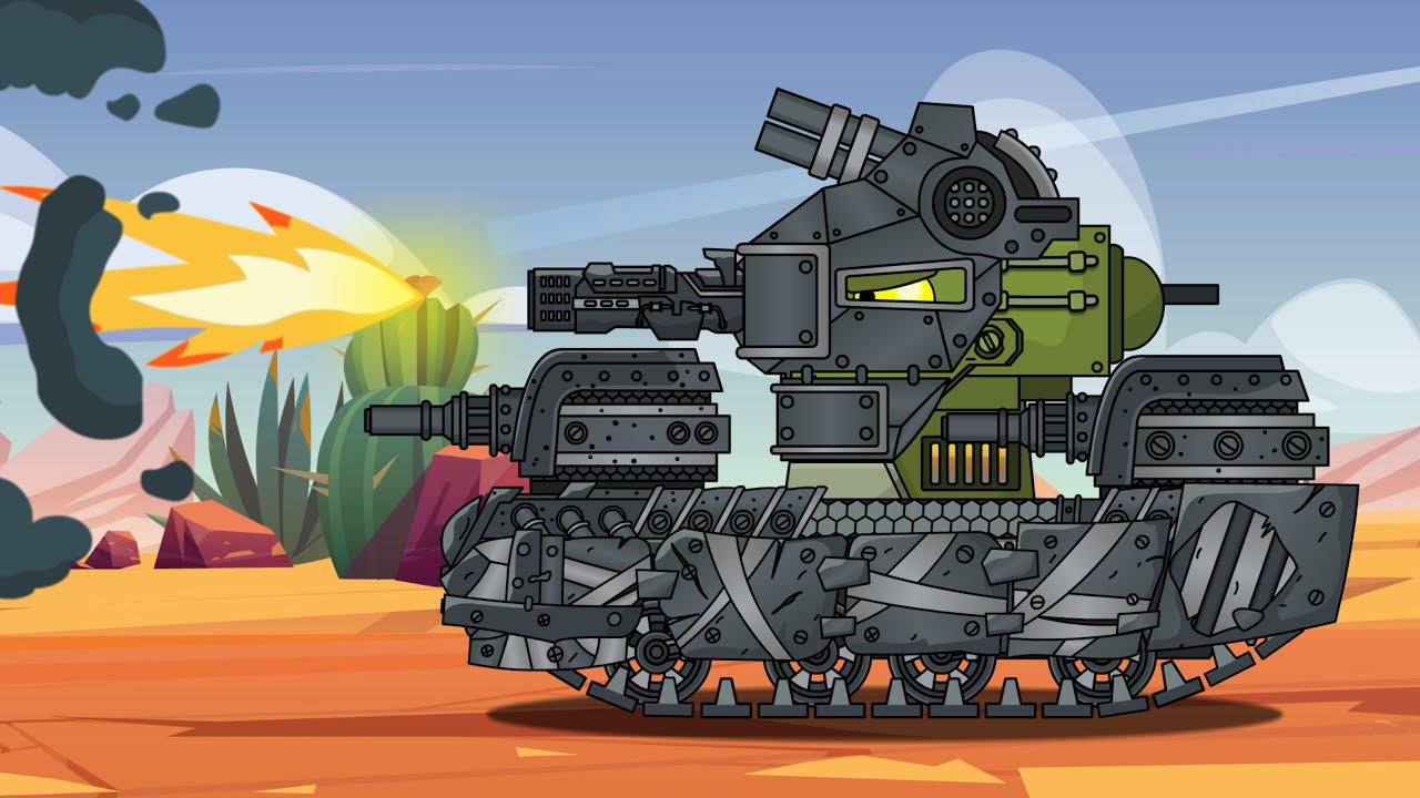 How to Draw a Hybrid KV-6 Tank | Cartoon Tank Home - YouTube