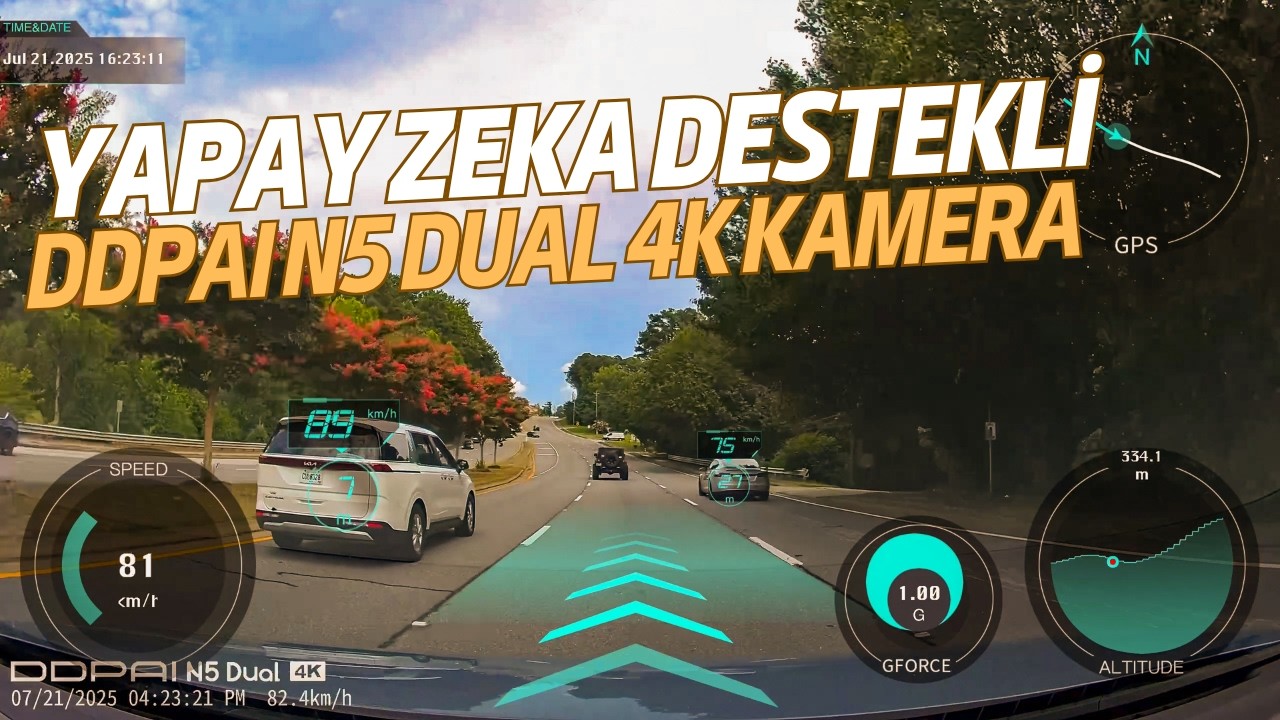 Yapay Zeka Destekli DDPAI N5 Dual 4K Kamera İnceleme @DDPAI_Global #DDPAI #DDPAIN5DUAL # ...