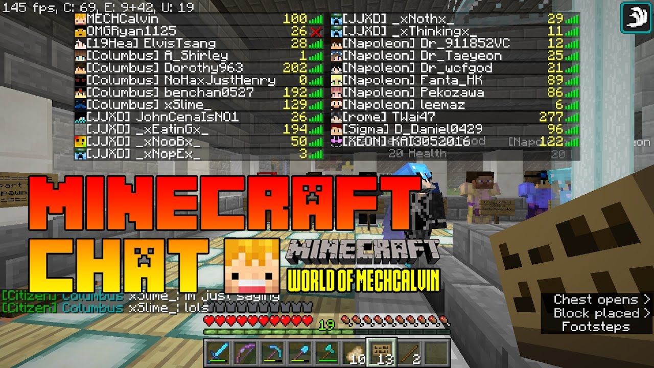 Minecraft Chat [直播] #1 巡視業務 - YouTube