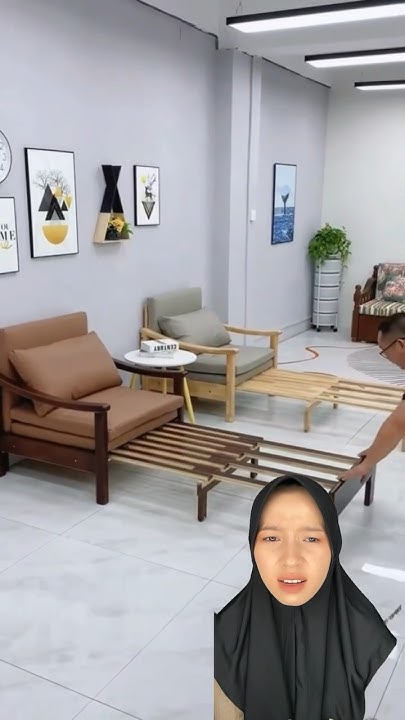KURSI LIPAT X TEMPAT TIDUR #funny #home #spacesavingfumiture - YouTube