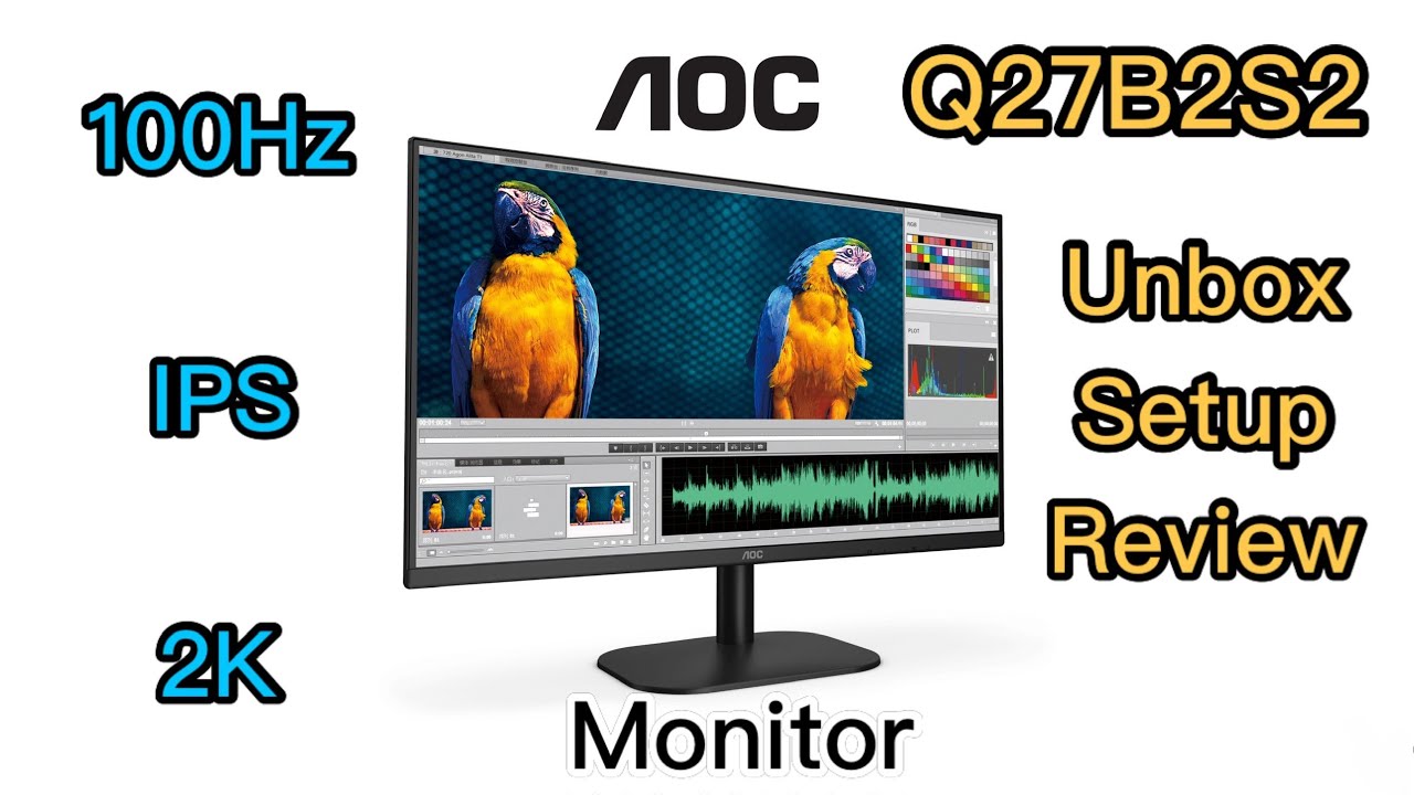 Unbox, Setup and Review AOC 27 inch 2k QHD Monitor - Q27B2S2 - YouTube