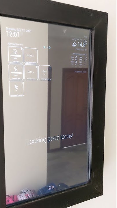 Magic Mirror with Home Automation - YouTube