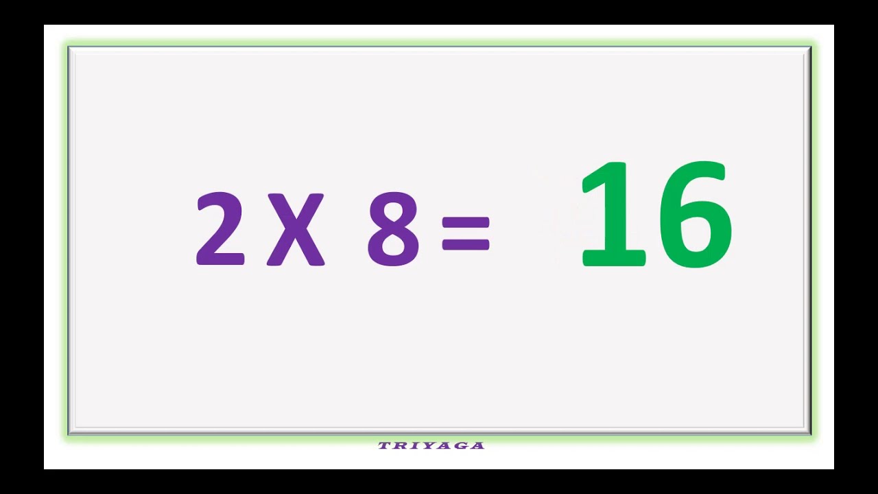 Lesson -Table of 2 | 2 Times Table | 2 x 1 = 2 Multiplication | Learn ...