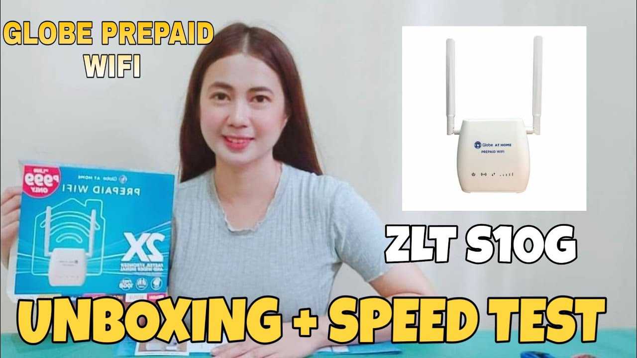 UNBOXING + SPEED TEST OF GLOBE AT HOME PREPAID WIFI - YouTube