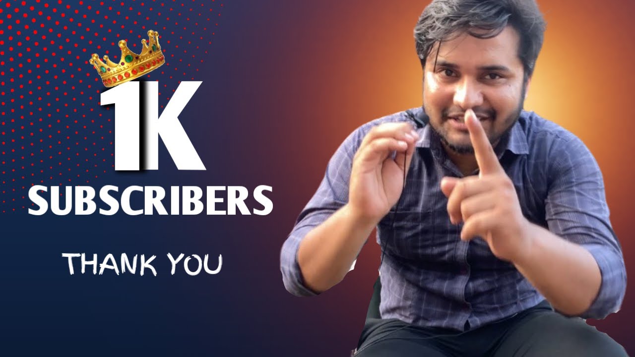 1k subscribers completed celebration thanks for all - YouTube