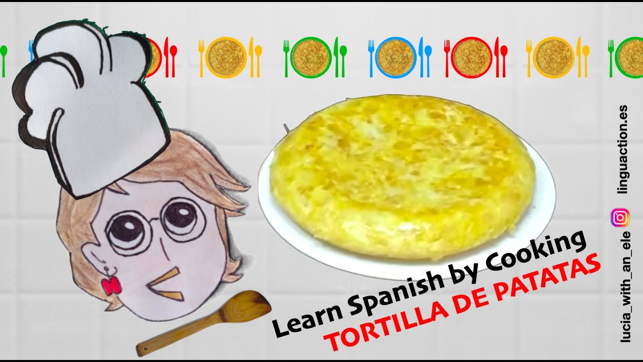 TORTILLA de PATATAS española: FIESTA 🥳 🍻 APERITIVO... Learn Spanish by ...