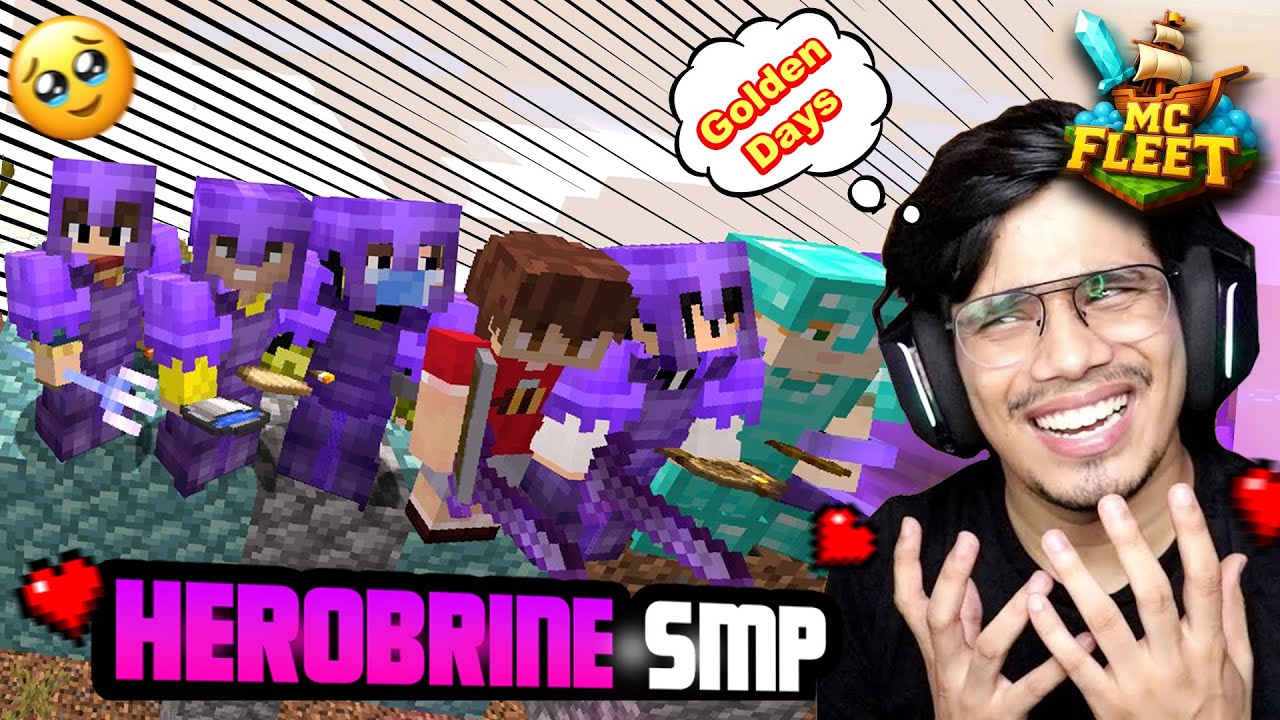 FINALLY @GamerFleet VISITED HEROBRINE SMP MADE IN MCFLEET 😍 #mcfleet ...