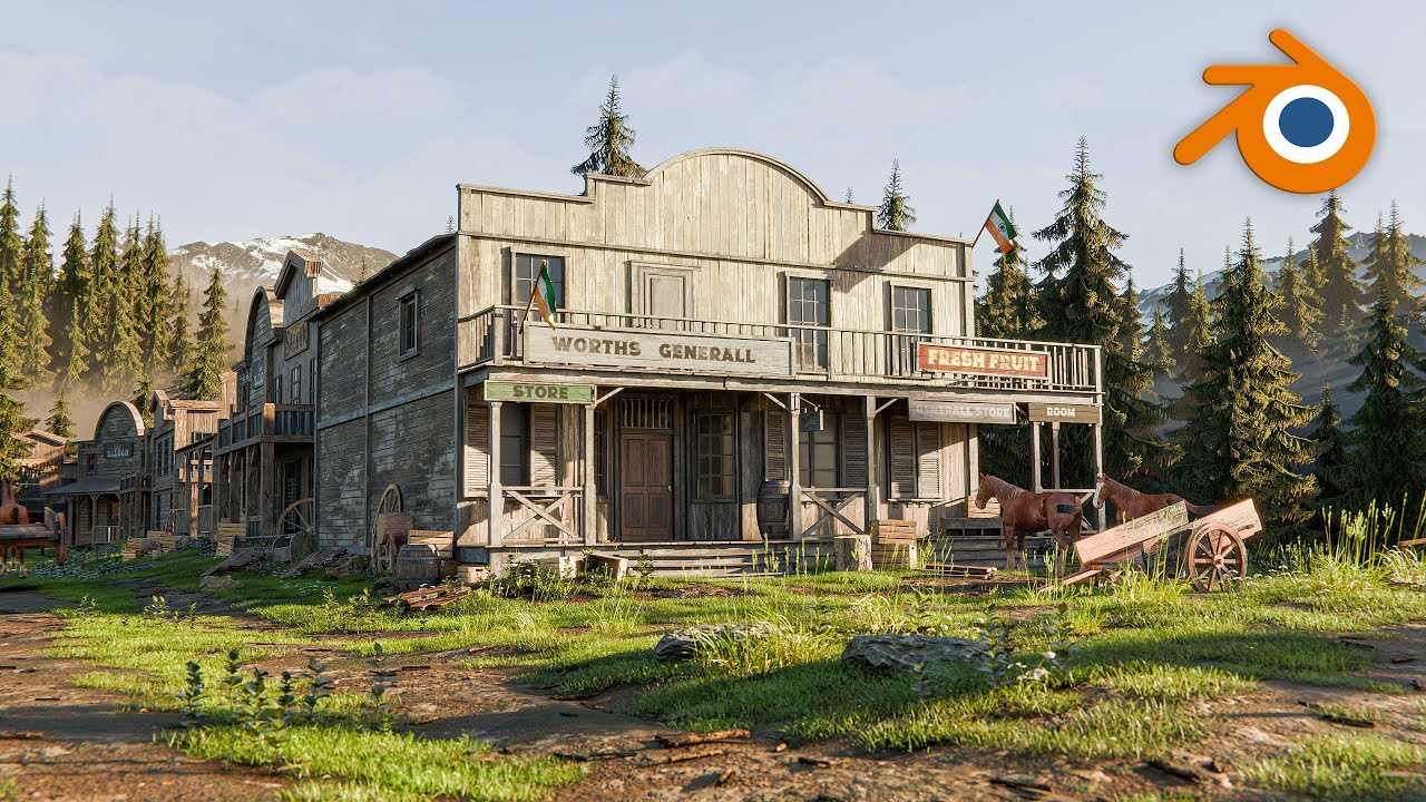 Full Process The Village In - Blender 4.2 - YouTube
