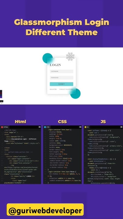 Form Coding Code Css Javascript Webdesign Webproject Login Shorts Viralvideo Python