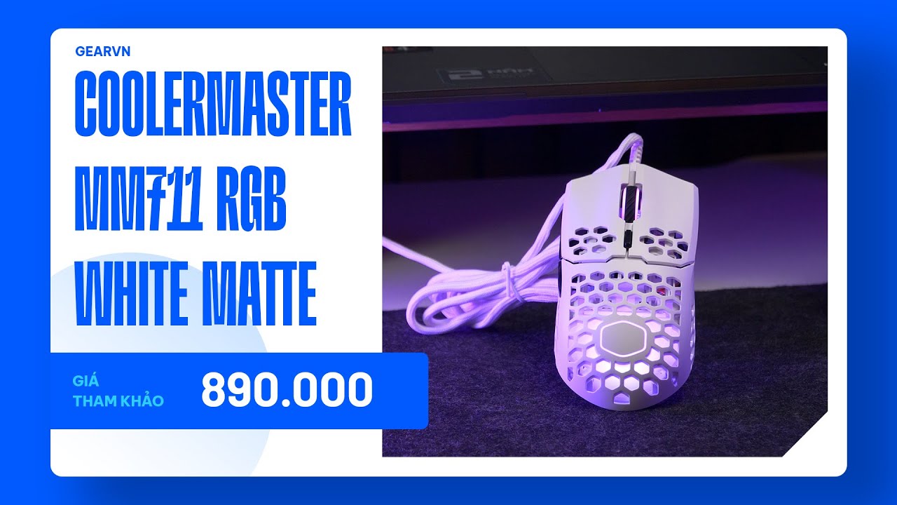 Chuột CoolerMaster MM711 RGB White Matte | QUICK REVIEW - YouTube