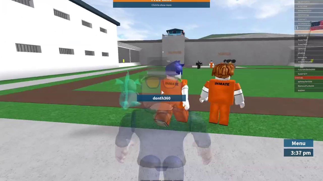 prison life game play - YouTube