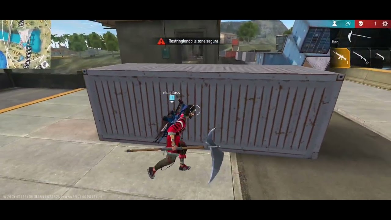 usando puro hoz free fire - YouTube