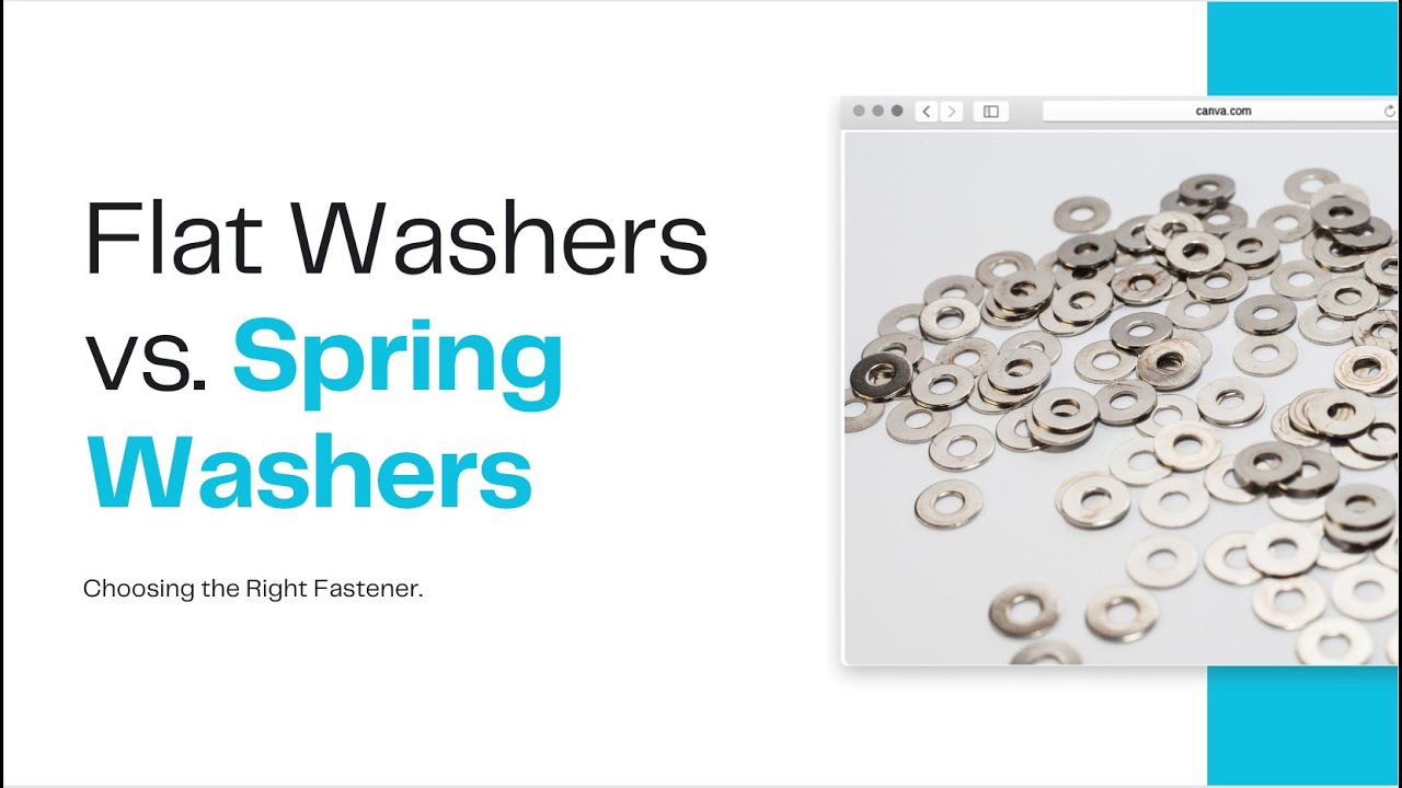 Flat Washer Vs. Spring Washer - YouTube