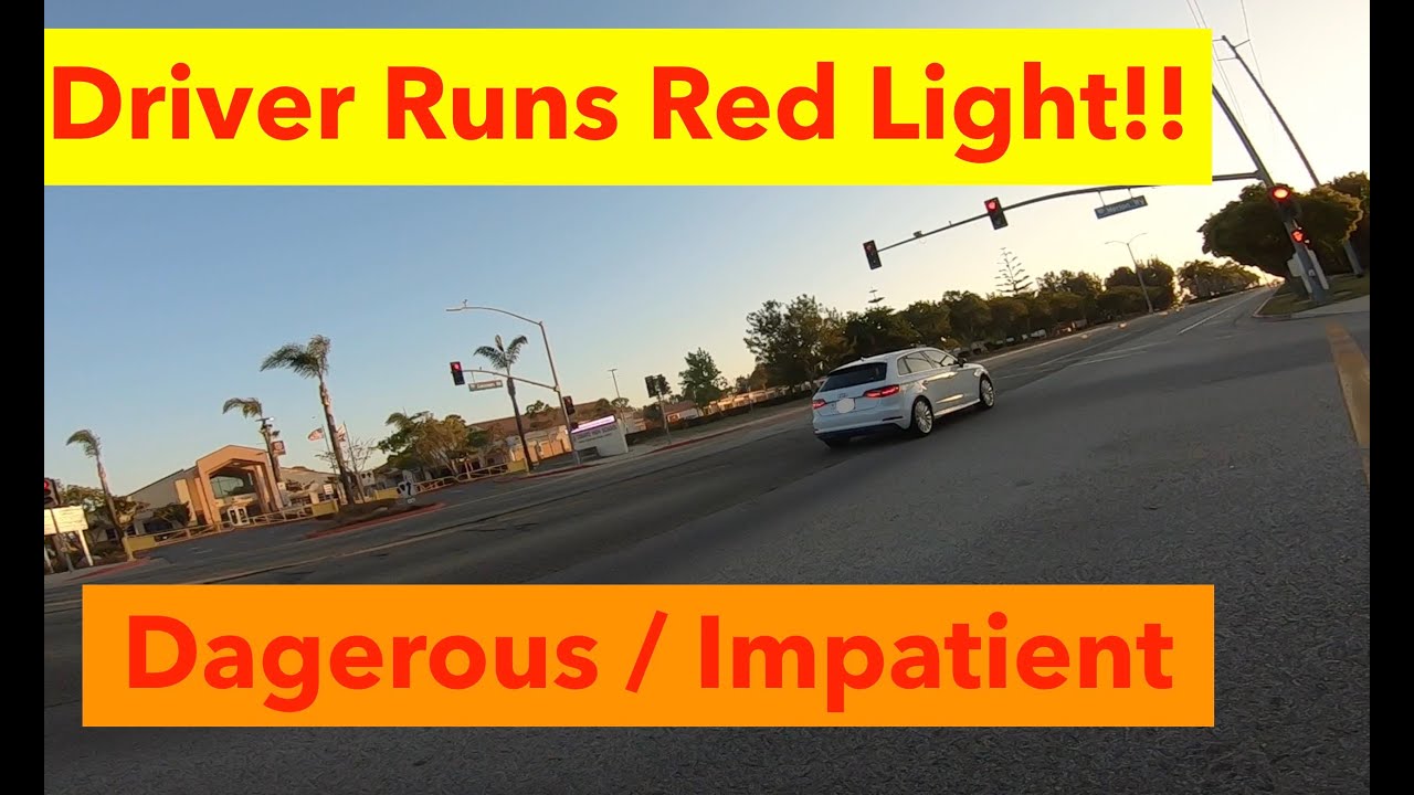 Impatient Driver Runs Red Light!!! - Day 175 of 365 - YouTube