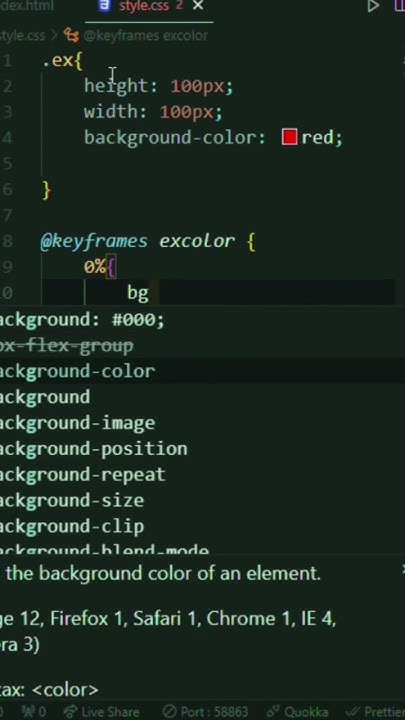 Css Color Animation Coding Html Animationcss Javascriptlibrary Youtube