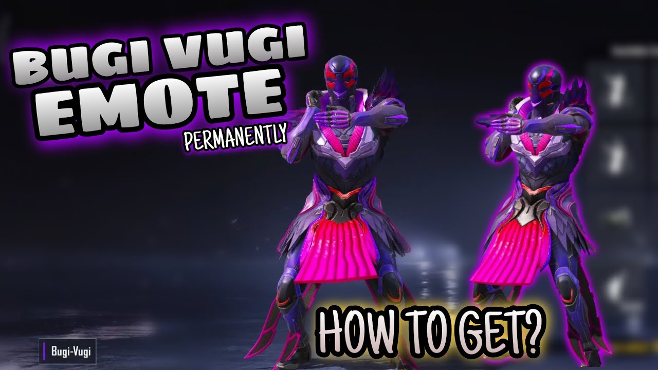 Bugi vugi Emote Pubg mobile || season 2 bugi vugi emote free || How to ...