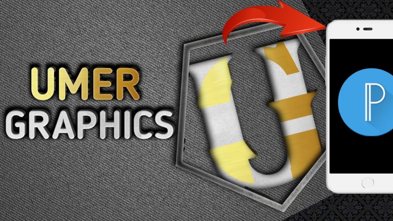 Logo design tutorial in mobile using pixellab | mobile me logo kese ...