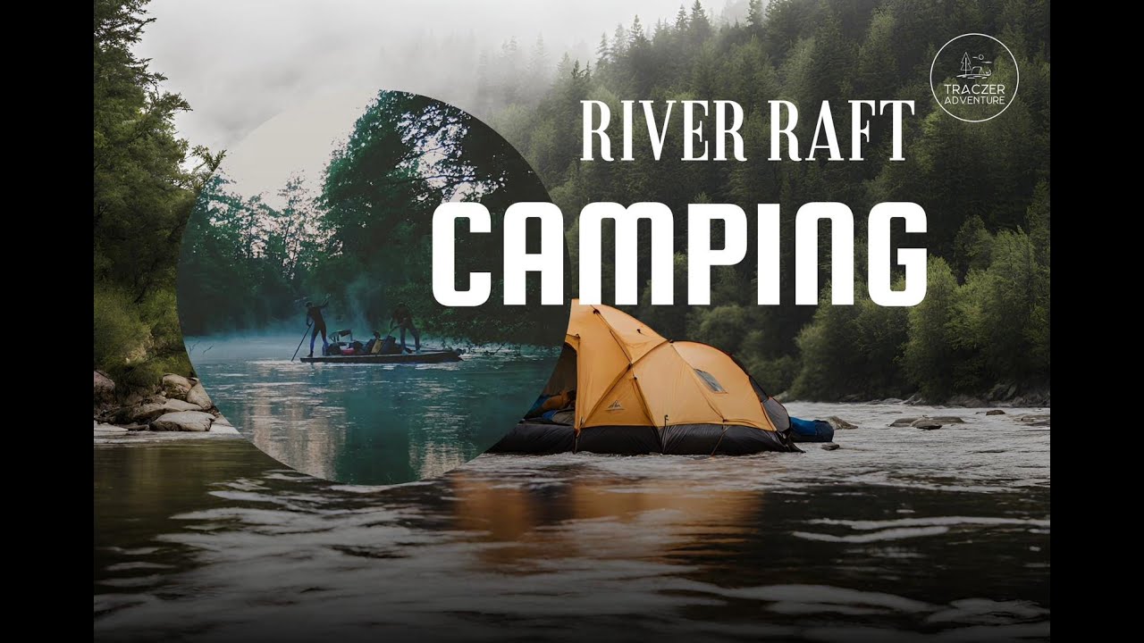 DIY RAFT camping on the raft, wild river - YouTube