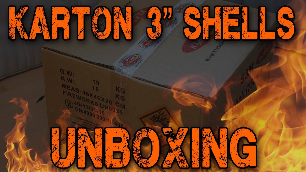 Vuurwerk unboxing Karton 3 inch shells | fireworks - YouTube