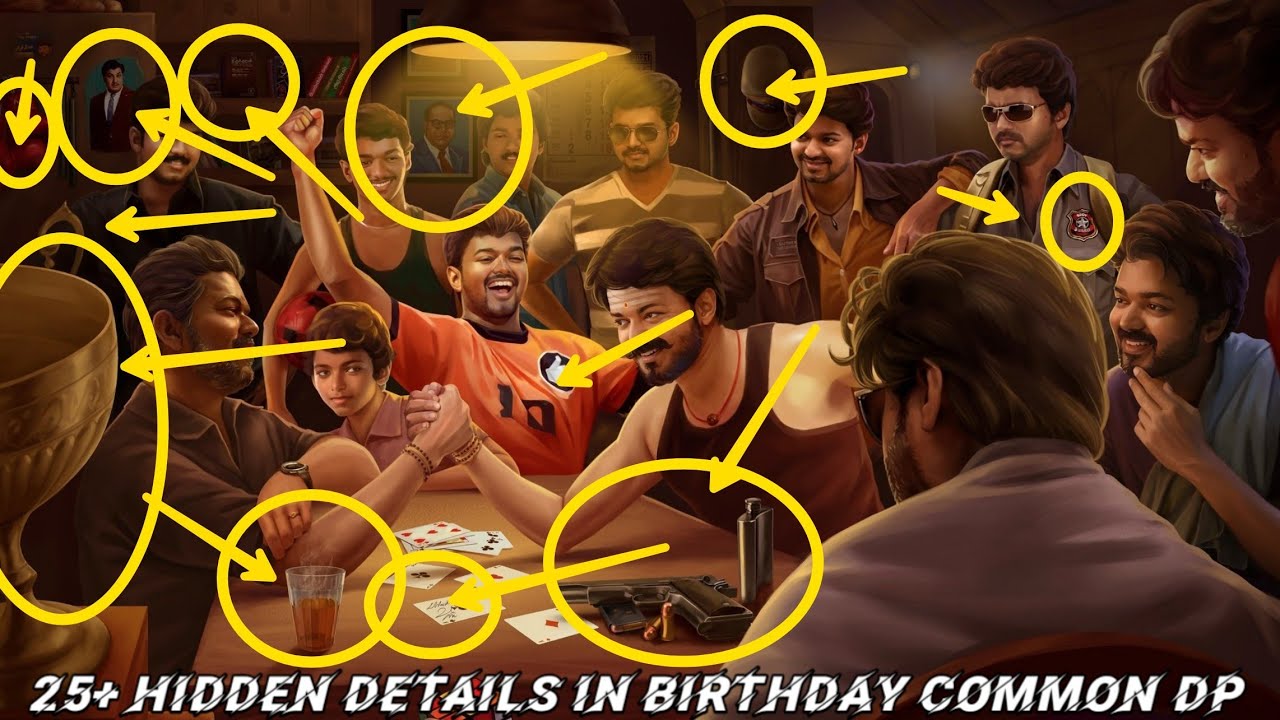 25+ Hidden Details In Thalapathy Vijay Common DP Poster🤩🥳🔥 | Review And ...