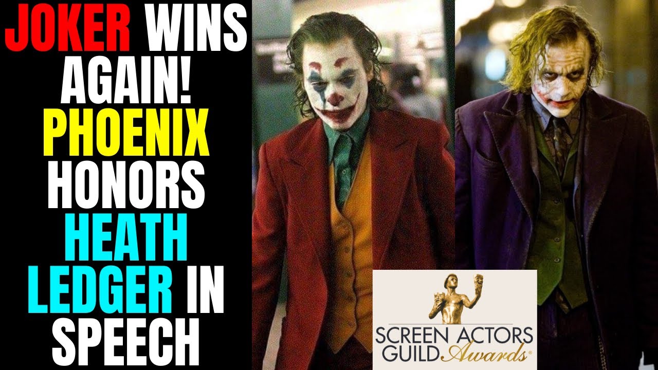 Joker Wins Again | Joaquin Phoenix Honors Heath Ledger, Thanks Other ...
