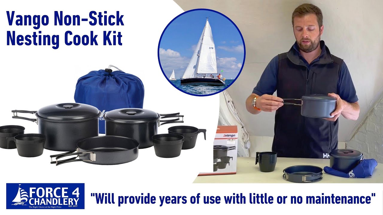 Vango Non-Stick Nesting Cook Kit - Compact, lightweight aluminium ...
