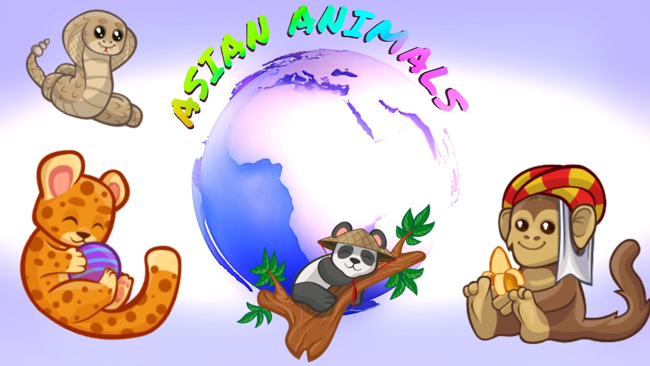 Animals of Asia. Animal sounds. Educational video for children. - YouTube