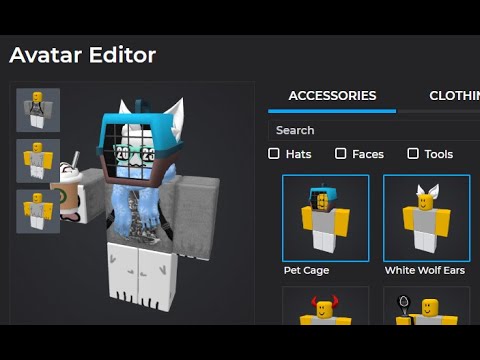 Buying The White Wolf Ears On Brick Hill + Avatar Testing ...