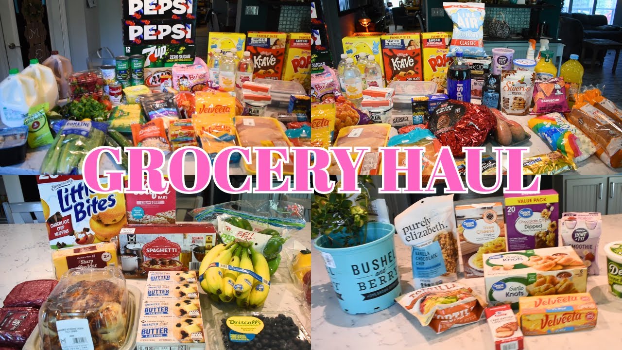 LARGE GROCERY HAUL | SAM'S CLUB * HEB * WALMART | MEAL PLAN - YouTube